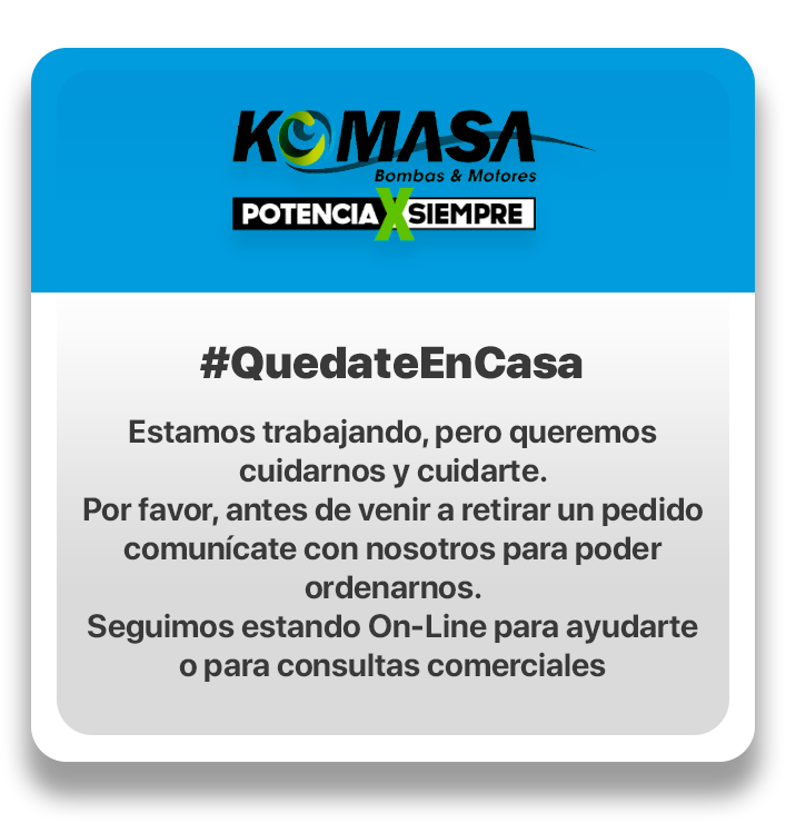 Komasa | Bombas y Motores